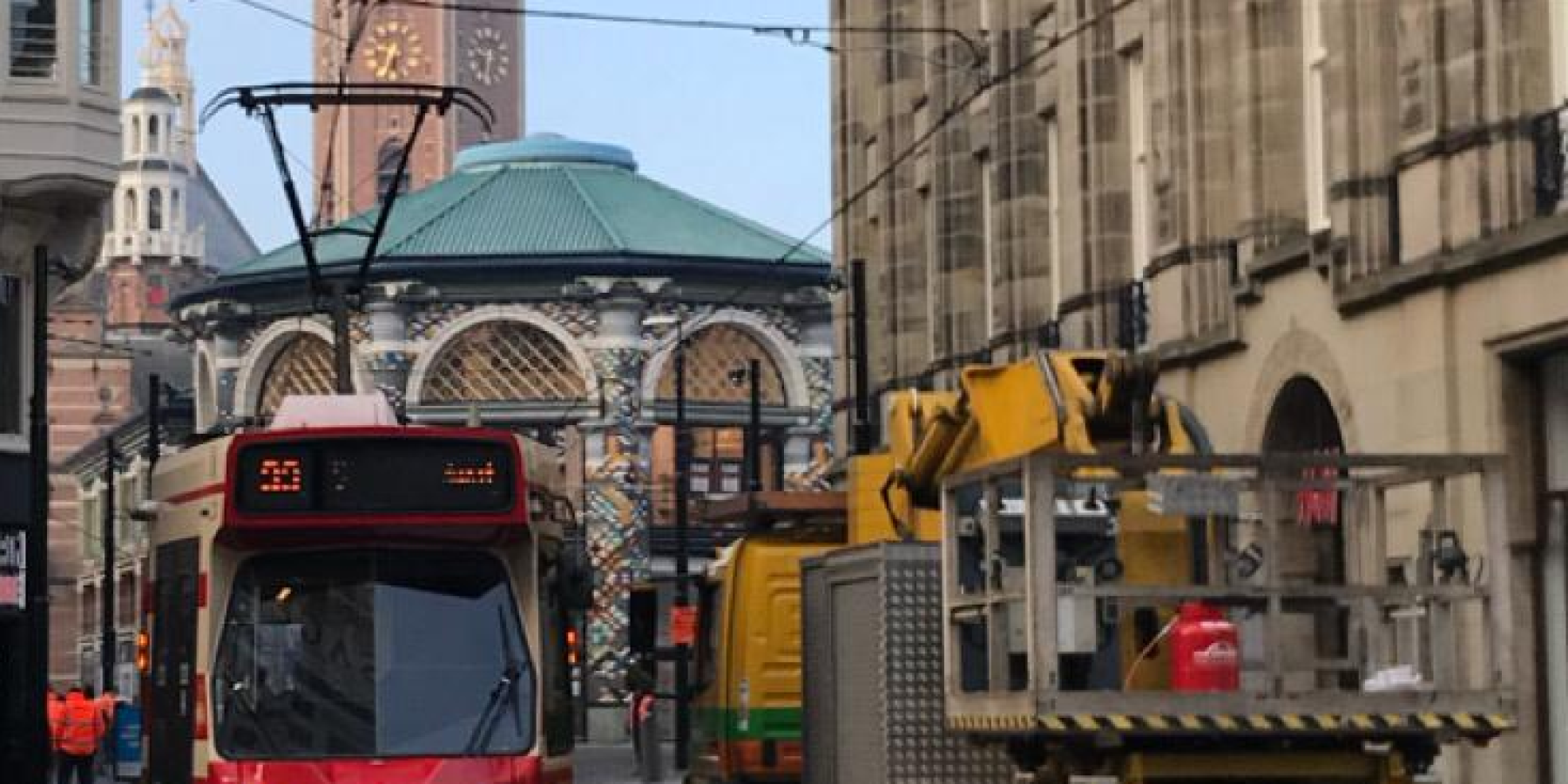 Kerkplein Den Haag tram 16 rijdt weer | HABO GWW